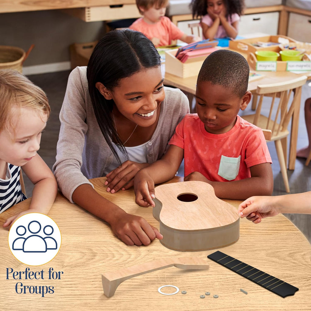 Build Your Own Soprano Ukulele: 21-Inch DIY Kit, 33 Pieces for Acousti ...